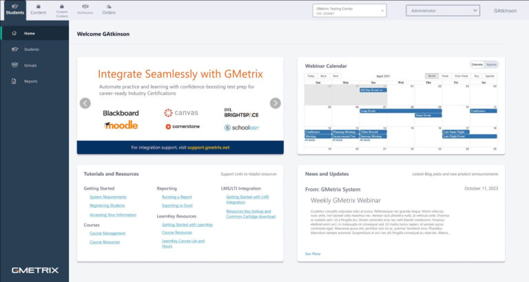 GMetrix Test Prep Platform Features | Gmetrix